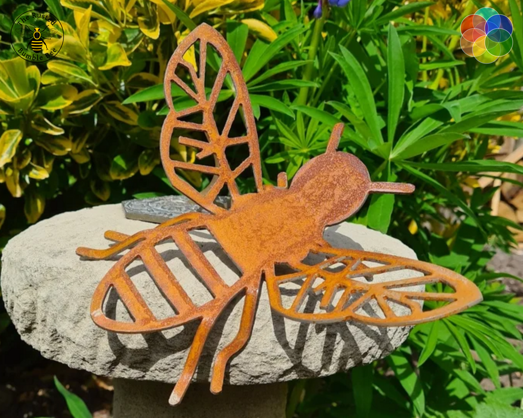 The Rusted Bumble Bee Metal Garden Art Rusted Garden Decoration Gifts